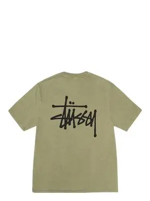 StÜssy Basic Pigment Dyed T-shirt - Olive