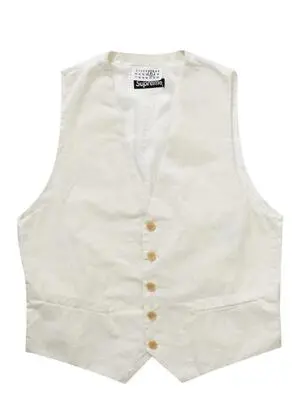 Supreme Mm6 Maison Margiela Cotton Suit Vest - Cream