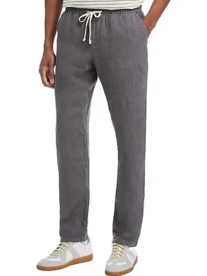 ALEX CRANE Bo Linen Drawstring Pants - Slate