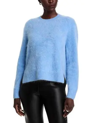 Bloomingdale'S Brushed Saddle Shoulder Sweater Heather Sky