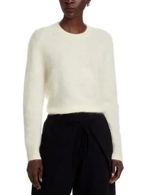 Bloomingdale'S Brushed Saddle Shoulder Sweater Ivory