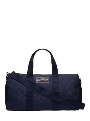 Vilebrequin Travel 48h Bag Turtle Monogram Jacquard - Blue