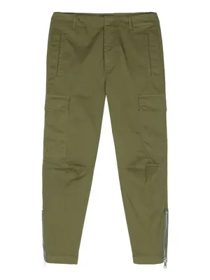 DONDUP Eve Cropped Cargo Trousers - Green