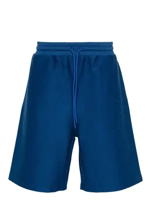 Moncler Logo-embossed Track Shorts - Blue