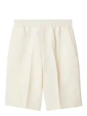 Burberry Tailored Canvas Shorts - Neutrals
