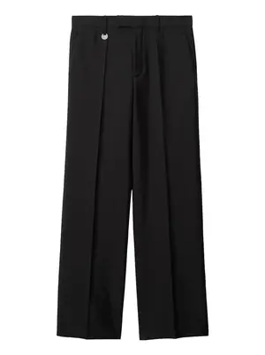 Burberry Wool-blend Tailored Trousers - Black