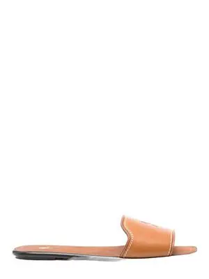 POLO RALPH LAUREN Logo-debossed Leather Sandals