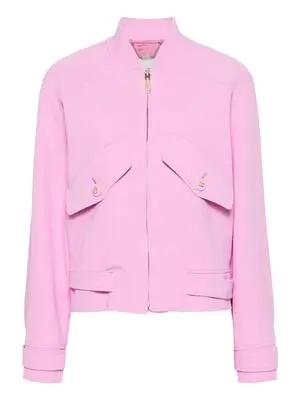 BLUGIRL Crepe Bomber Jacket - Pink