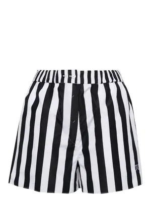 Patou Striped Cotton Boxer Shorts - Black