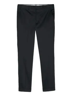 PT TORINO Mid-rise Tapered Trousers - Blue
