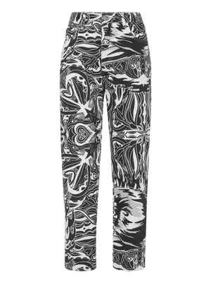 Philipp Plein Graphic-print Jeans - White