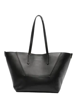 Brunello Cucinelli Leather Tote Bag - Black
