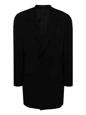 YOHJI YAMAMOTO Yohji Yamamoto Single-Breasted Wool Jacket
