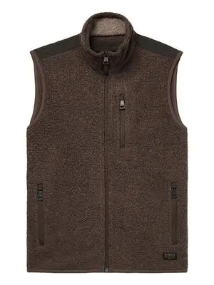 Purdey Shell-trimmed Bouclé Gilet - Brown