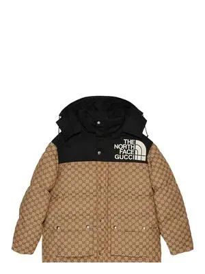 Gucci X The North Face Gg Monogram Padded Coat - Multicolor