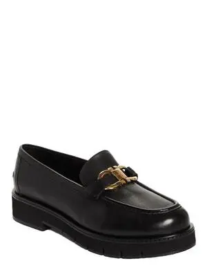 FERRAGAMO Mayran Double Gancio Bit Loafer - Nero