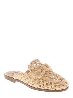 Mia Layce Woven Mule - Natural Wo