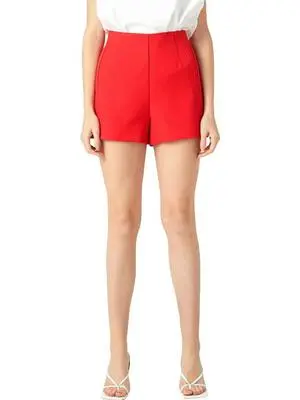 Endless Rose High-waisted Shorts - Red