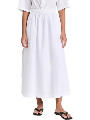 STATESIDE Stateside Fine Poplin Double Maxi Skirt
