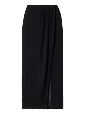 LISA MARIE FERNANDEZ Lisa Marie Fernandez Crinkled Gauze Maxi Skirt