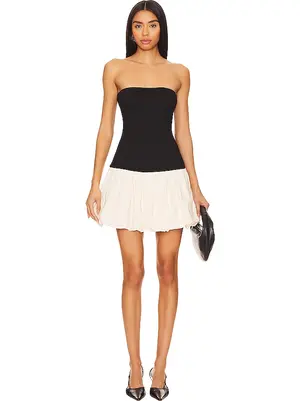 LOVERS AND FRIENDS Mac Mini Dress - Black & Ivory