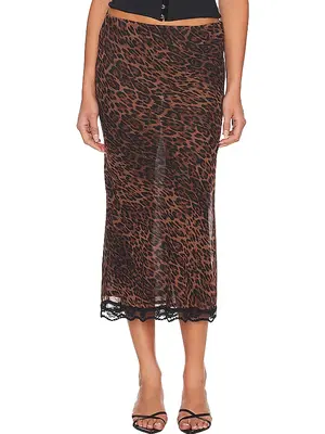 BELLA VENICE Roxy Skirt - Leopard