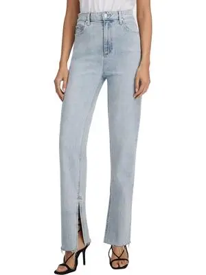 Paige Stella Straight Leg Jeans - Gianna Blue