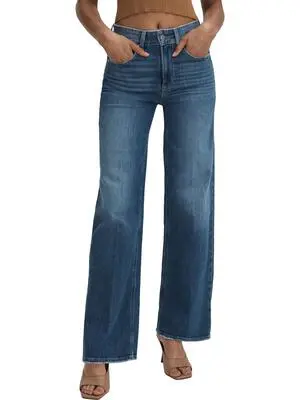 Paige Sasha Wide-leg Jeans - Stefania Blue