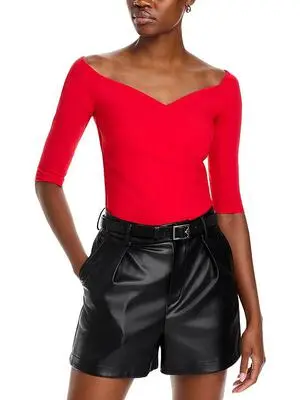 Chiara Boni La Petite Robe Saffron Top Red