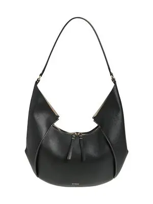 REE PROJECTS Large Riva Leather Hobo Bag - Black
