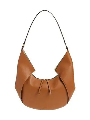 REE PROJECTS Large Riva Leather Hobo Bag - Caramel