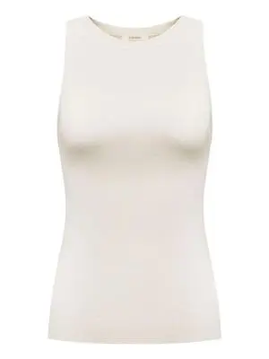 12 STOREEZ Crew-Neck Ribbed Tank Top