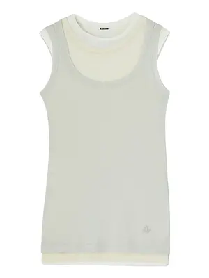 JIL SANDER Layered Tank Top - Grey