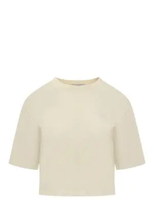 PHILOSOPHY DI LORENZO SERAFINI Cropped T-Shirt With Logo