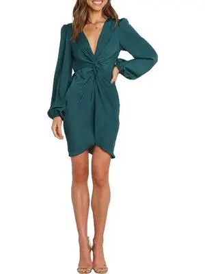 PETAL & PUP Kataleya Twist Dress - Emerald