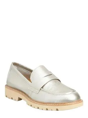 COMFORTIVA Lug Sole Loafer - Silver
