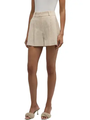 Veronica Beard Veronica Beard Haina Stripe Seersucker Shorts Khaki/white