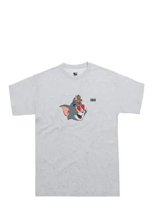Kith X Tom & Jerry Heart Tee Shirt - Light Heather Grey