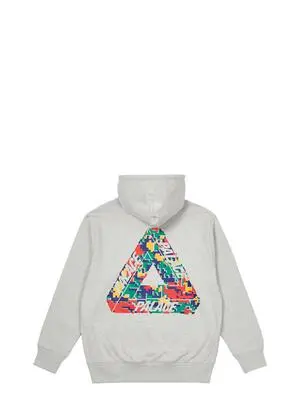 PALACE Tridigi Hood - Grey Marl