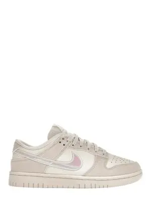 Nike Dunk Low Iridescent Swoosh Sneakers - Sail