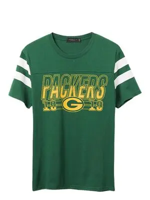 Junk Food Clothing Nfl Green Bay Packers Gridiron Tee - Hunter