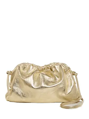 MANSUR GAVRIEL Mini Cloud Leather Clutch - Gold