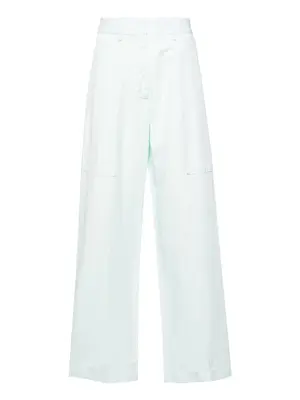 FORTE_FORTE High-waisted Trousers - Blue