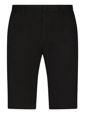 Dolce & Gabbana Logo Patch Bermuda Shorts - Black