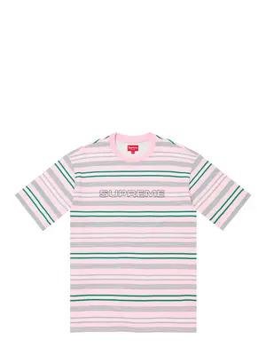 Supreme Dash Stripe Short-sleeve Top - Pink