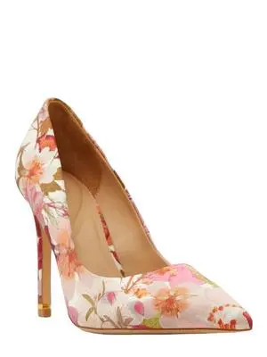 Ted Baker London Ted Baker London Cara Icon Pointed Toe Pump Bright Multi White Pink