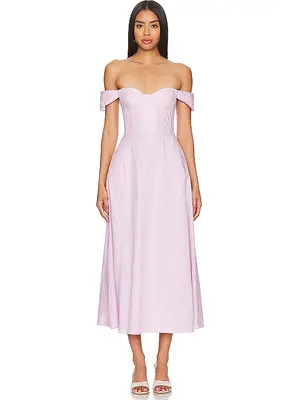 Bardot X Magdelena Midi Dress - Lilac