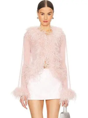 BUBISH Gigi Feather Blouse - Pink