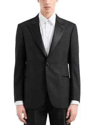 EMPORIO ARMANI Regular Fit Crepe Wool Dinner Jacket