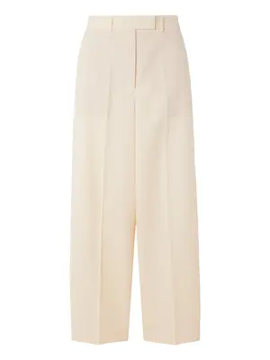 RÓHE Wool-twill Wide-leg Pants - Off-white